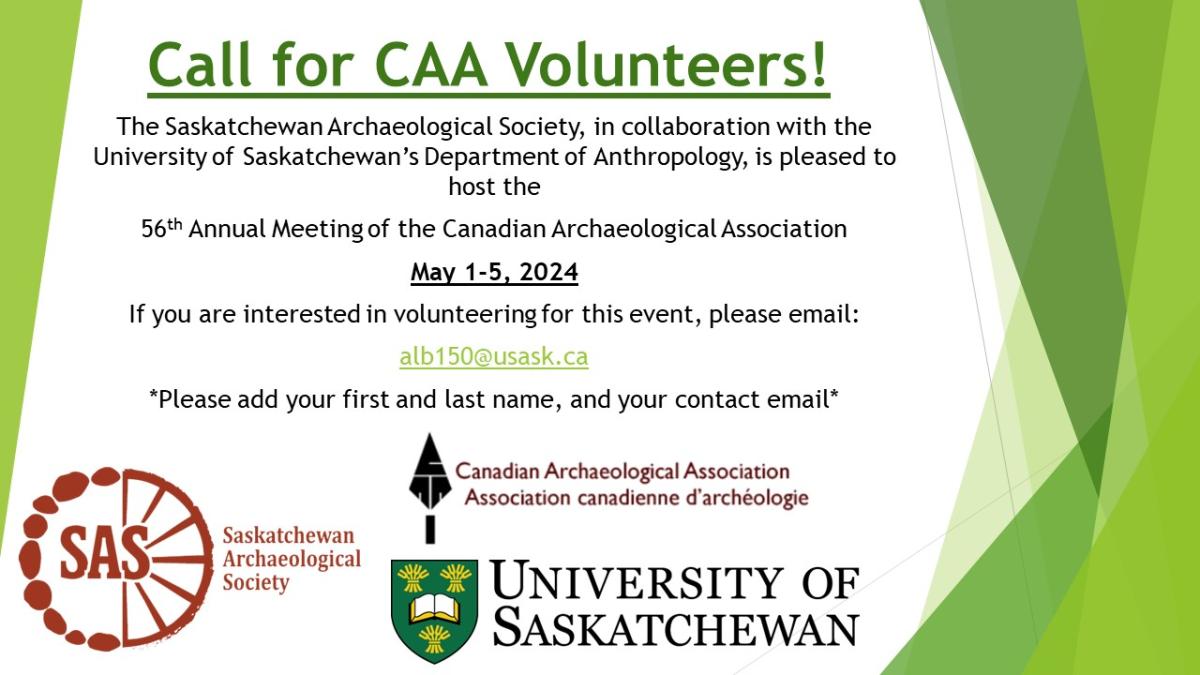 56th Annual Meeting of the Canadian Archaeological Association ...